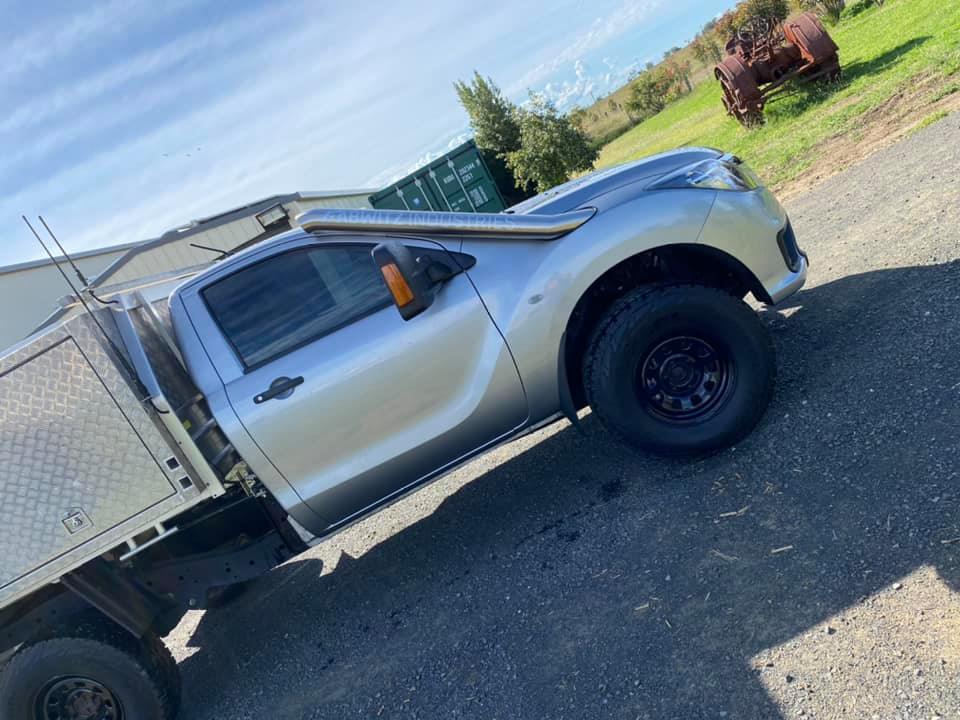 Mazda BT50 (2012 - 2020) - Mid Entry Snorkel - Basic Weld Powder Coate ...